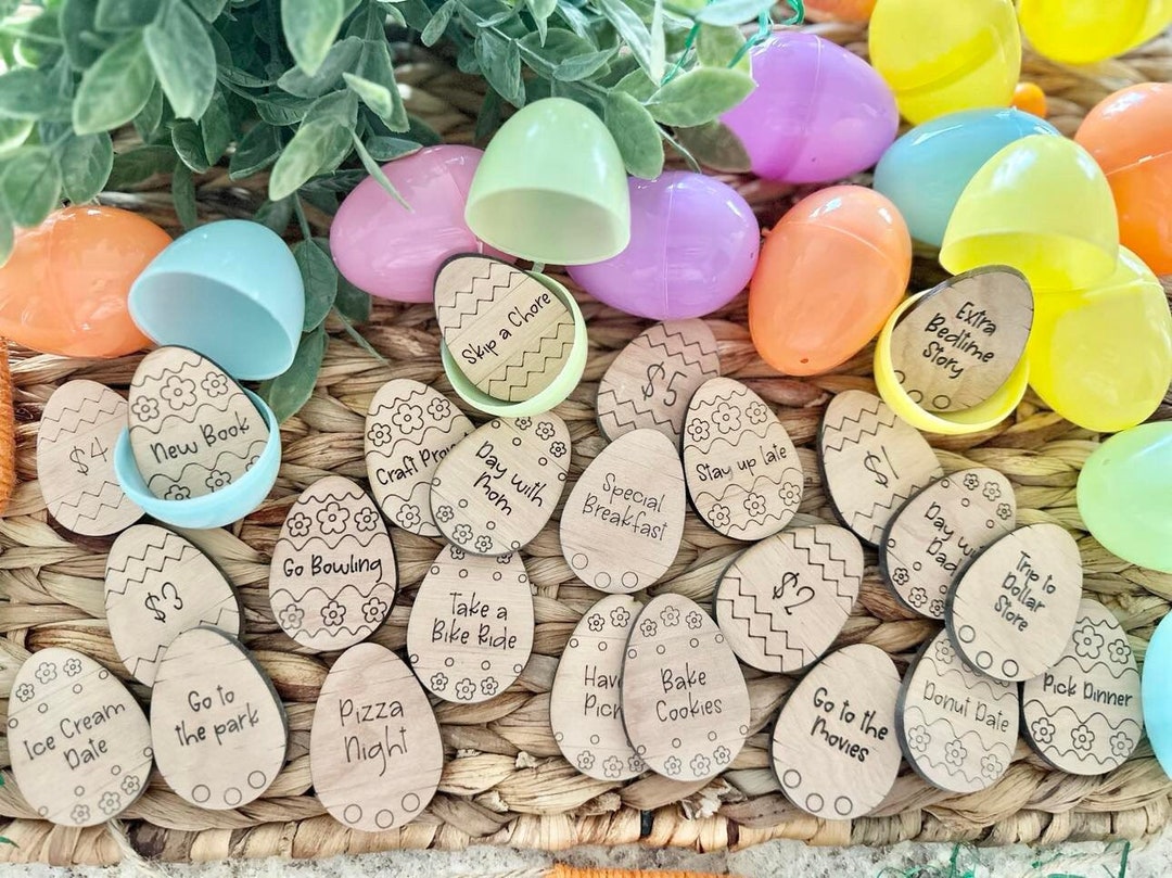 Easter Egg Tokens, Easter Eggs, Easter Basket Fillers, Easter Egg Hunt ...