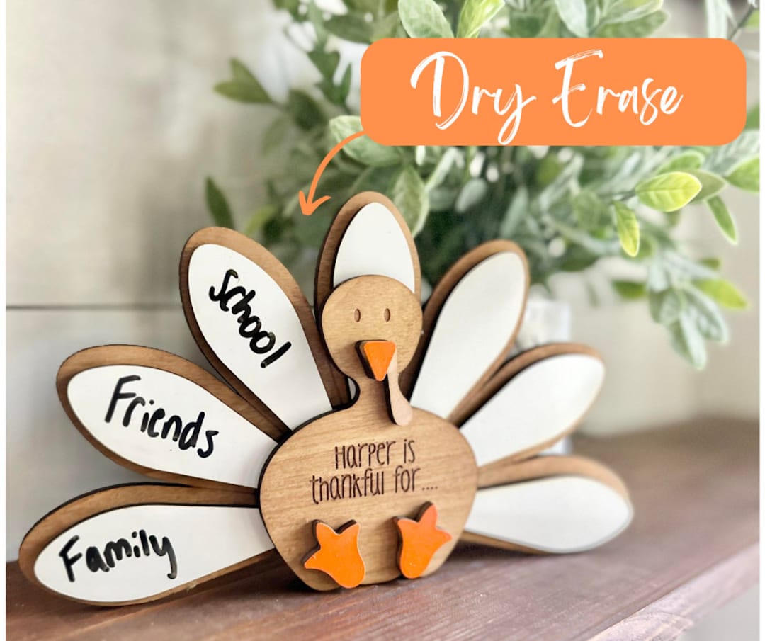 Thankful Turkey for Kids, Thankful Turkey for Families, Thanksgiving ...