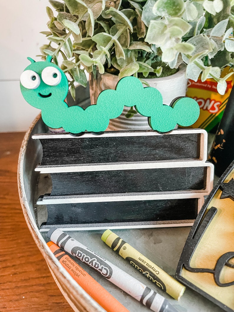 Back to School Tiered Tray - Teacher Tiered Tray - Teacher Classroom ...
