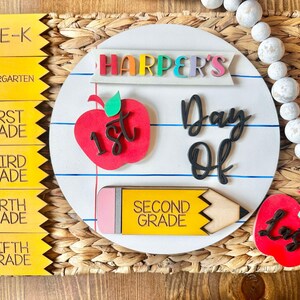 First Day of School Photo Prop, Back to School Sign Kit, Personalized ...