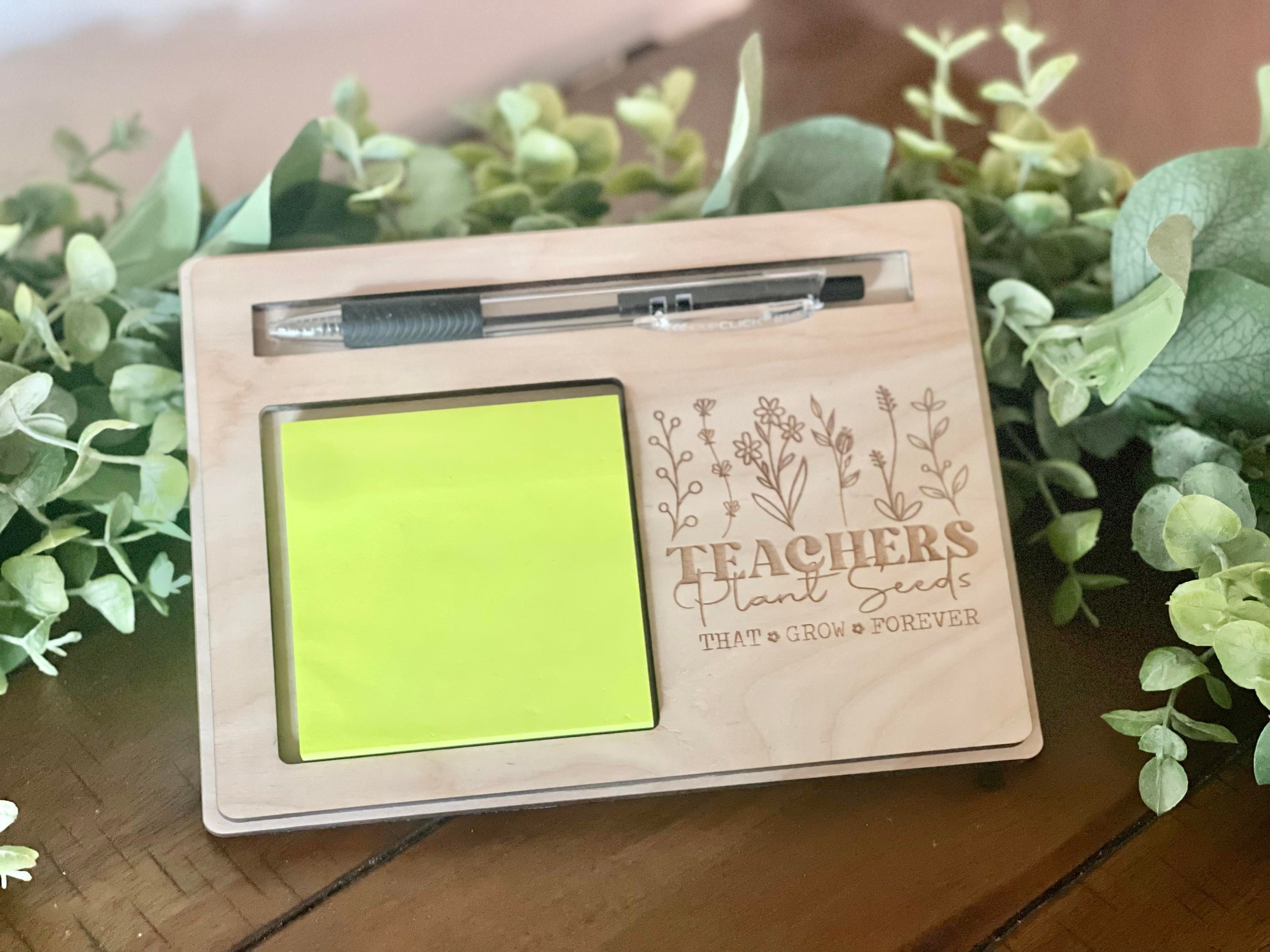 Teacher Gift Set Personalized Desktop Teacher Apple Sign - Etsy