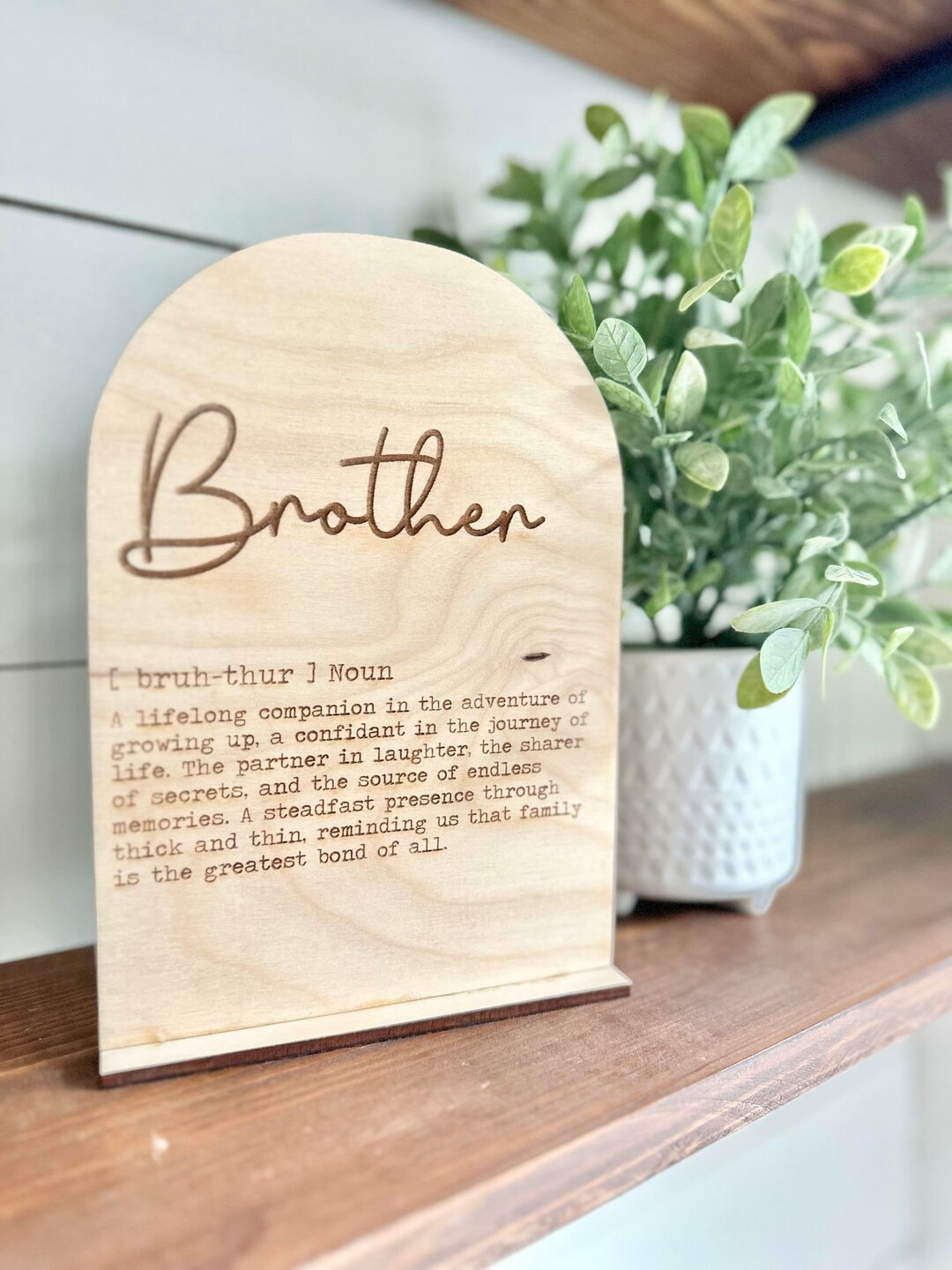 Brother Definition Sign - Gifts for Brothers - Sign for Brother ...
