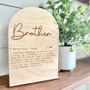 Brother Definition Sign - Gifts for Brothers - Sign for Brother ...