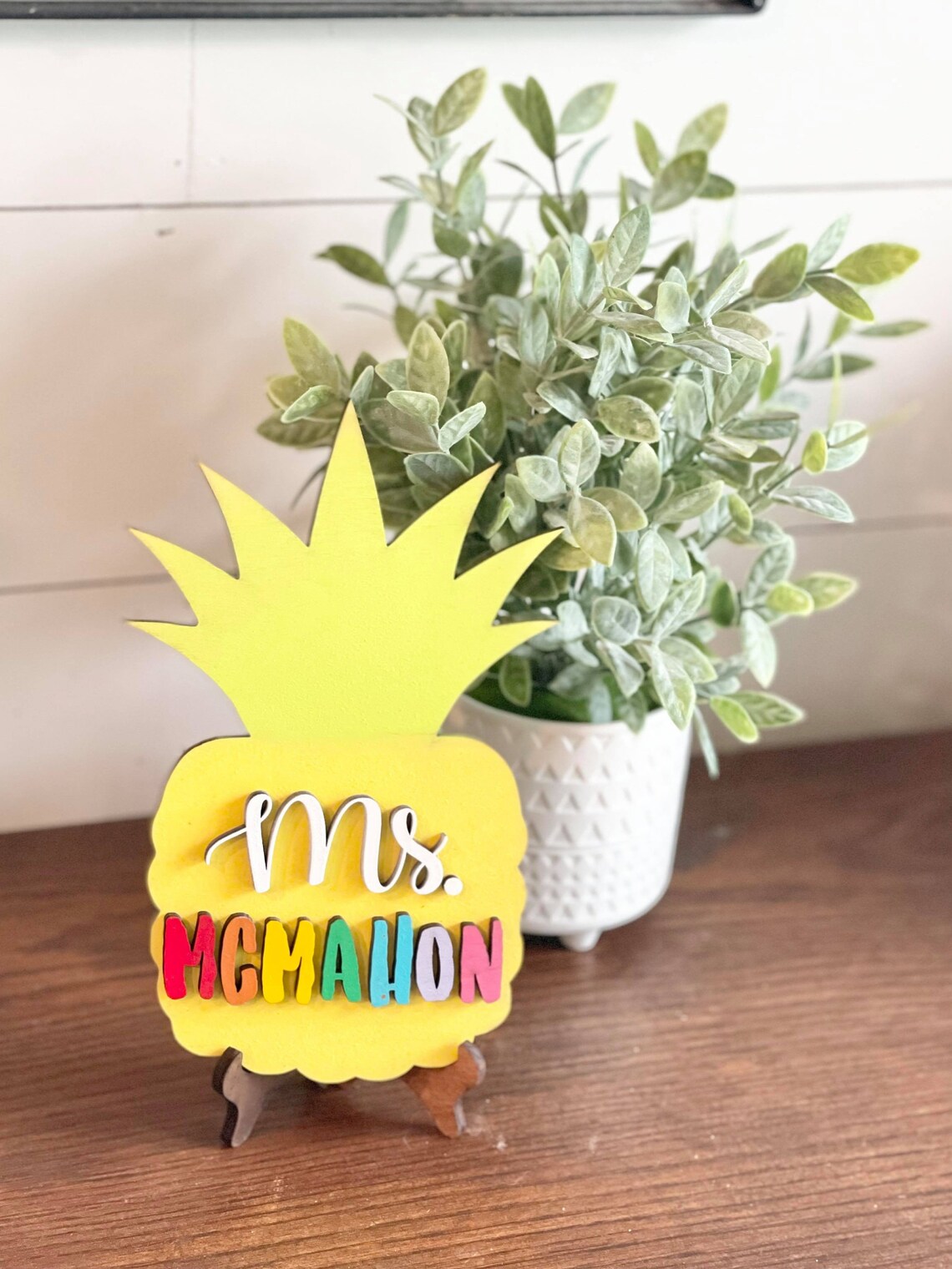 Pineapple Name Sign - Pineapple Teacher Name Plate - Pineapple ...