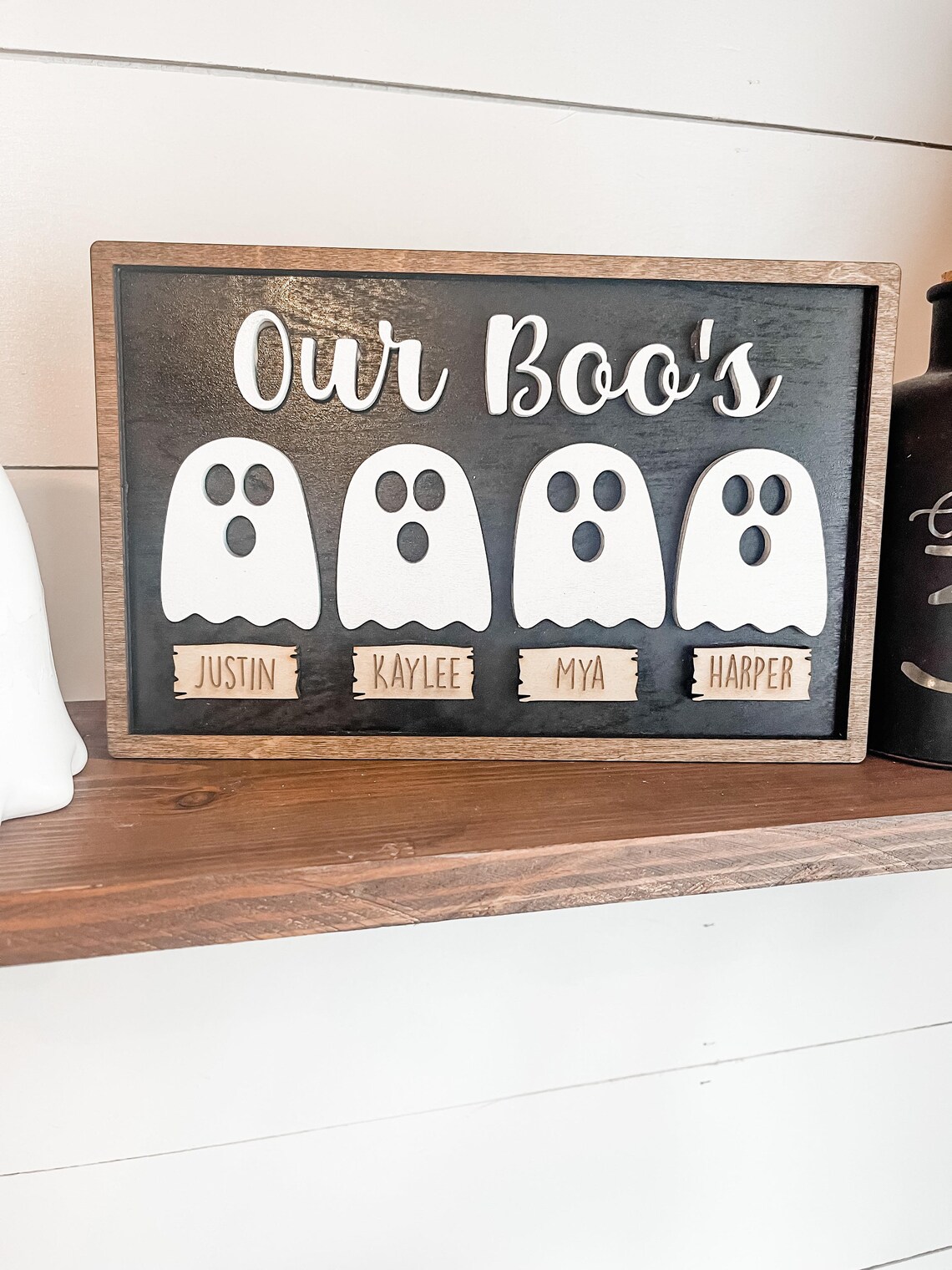 Our Boo's Personalized Family Halloween Sign Family of - Etsy
