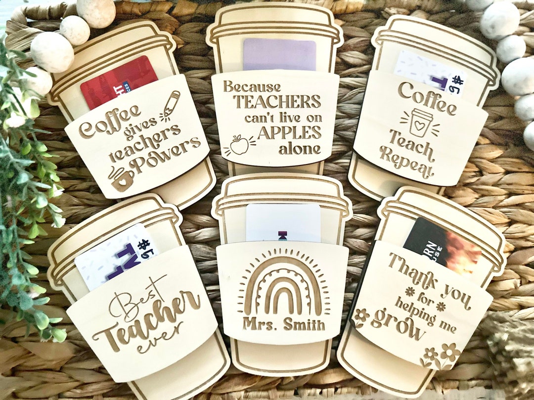 Teacher Gifts - Teacher Gift Card Holder - Teacher Appreciation - End ...