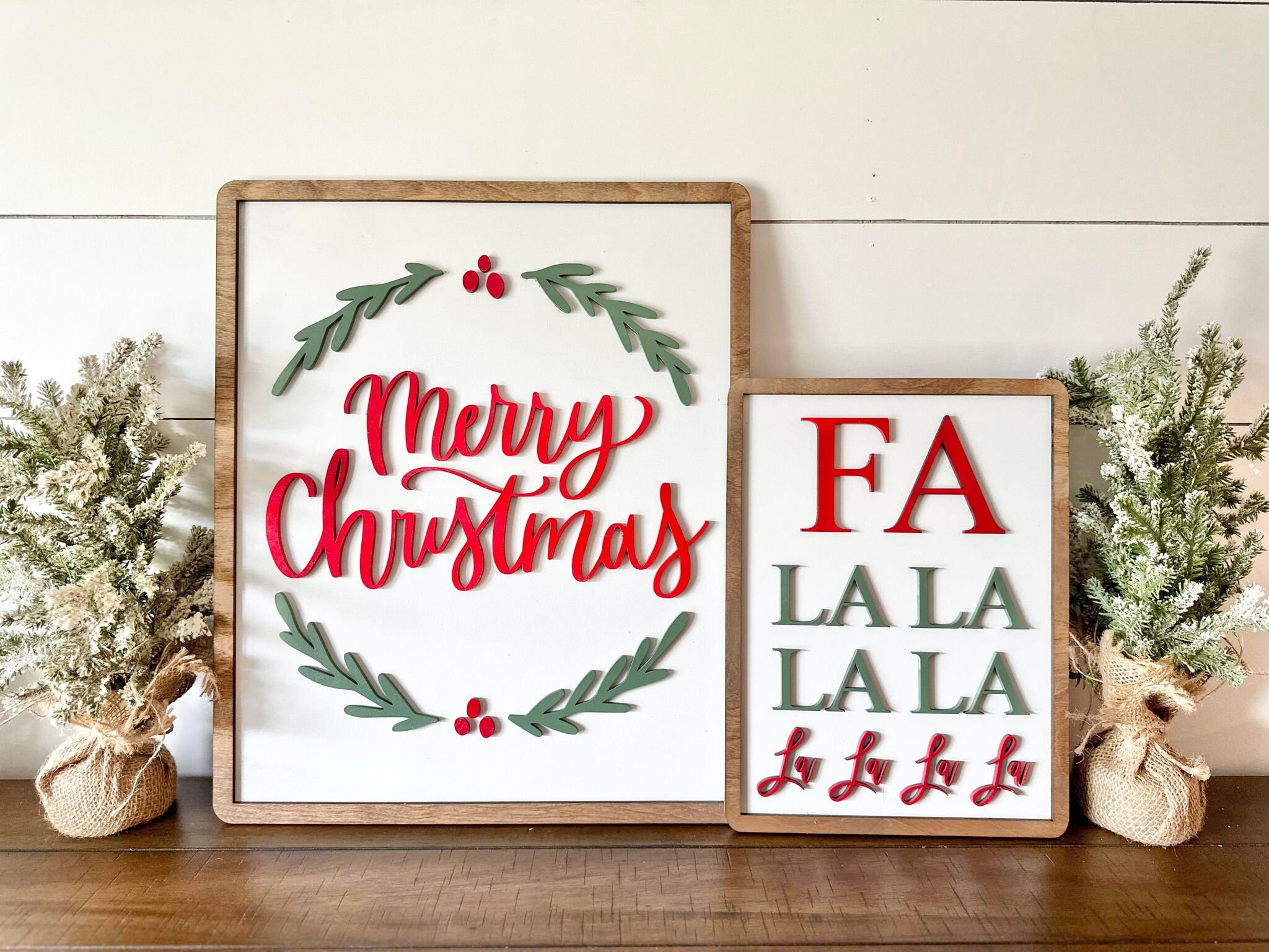 Farmhouse Christmas Signs, Christmas Mantel Sign, Christmas Wall Signs ...
