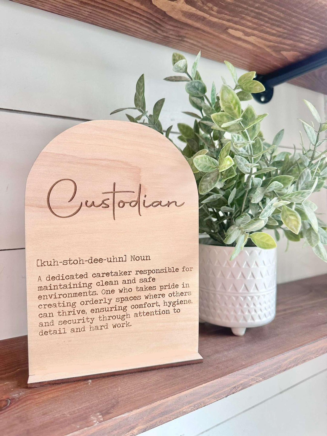 Custodian Definition Sign, National Custodian Day Gift, Custodian Gift ...
