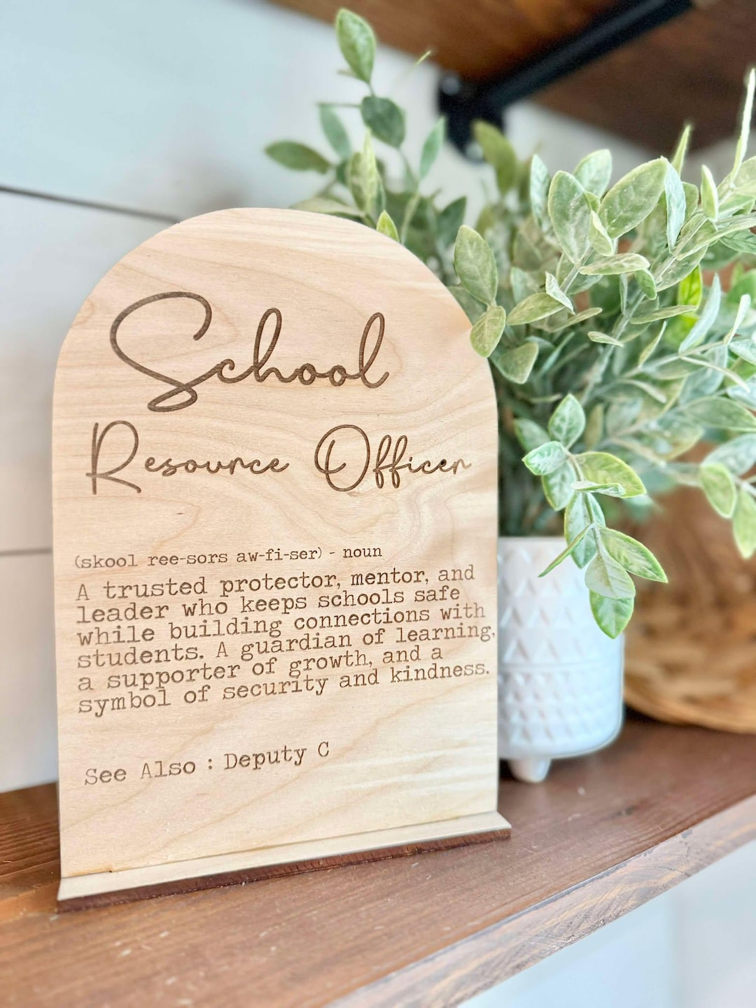 School Resource Officer Definition Sign | SRO Appreciation Day Gift ...
