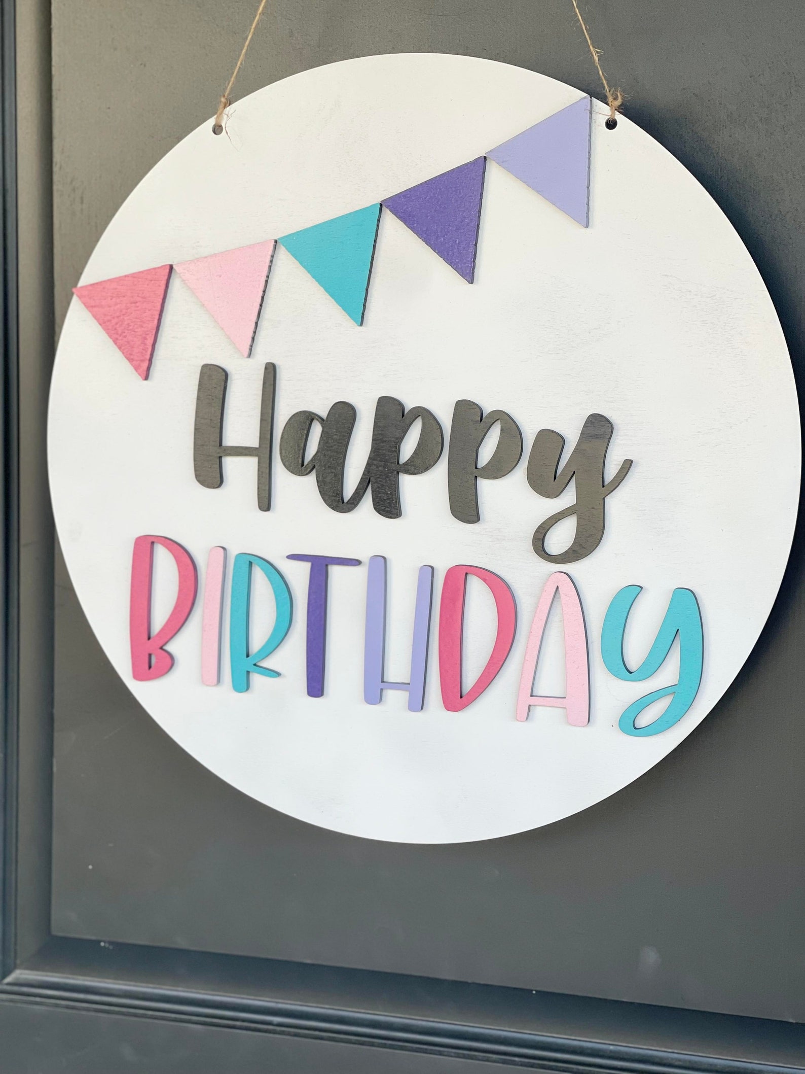 Happy Birthday Door Hanger Birthday Banner Door Hanger Birthday Door ...