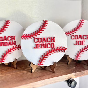 Personalized Desktop Baseball Coach Sign - Gifts for Baseball Coach ...