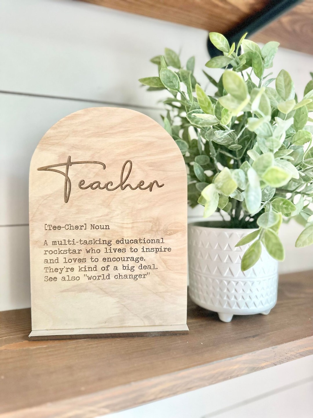 Teacher Definition Sign - Boho Wood Sign - a Thoughtful Gift for ...