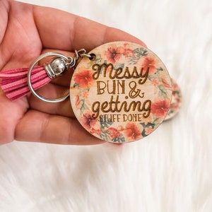 Funny Mama Keychains Floral Mama Keychains Gifts for Mom Mother's Day ...