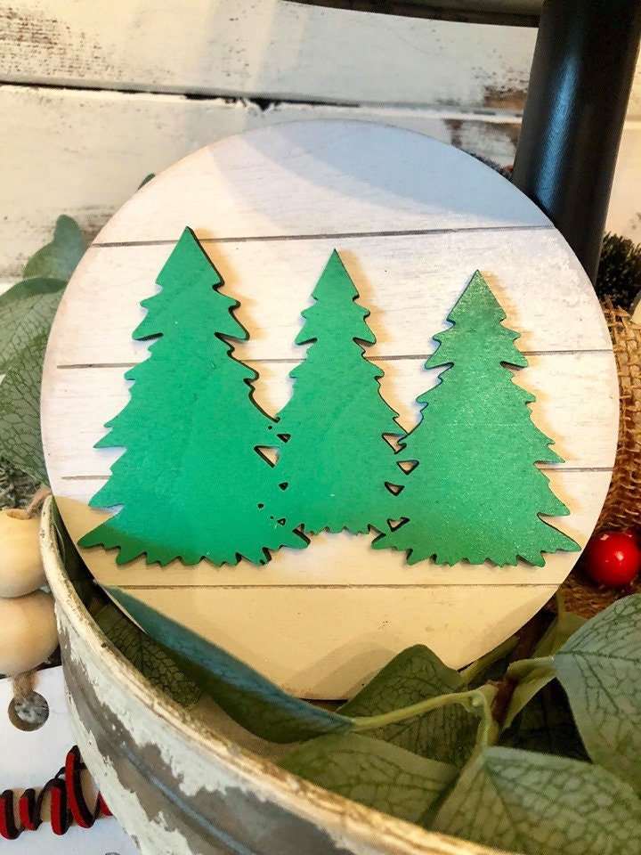 Christmas Truck / Christmas Tree Sign / Christmas Signs / 3D | Etsy