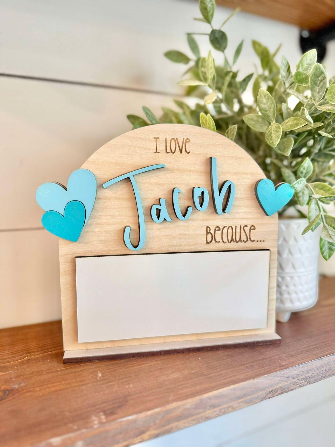 I Love You Because Sign | Valentines Day Countdown | Dry Erase I Love ...