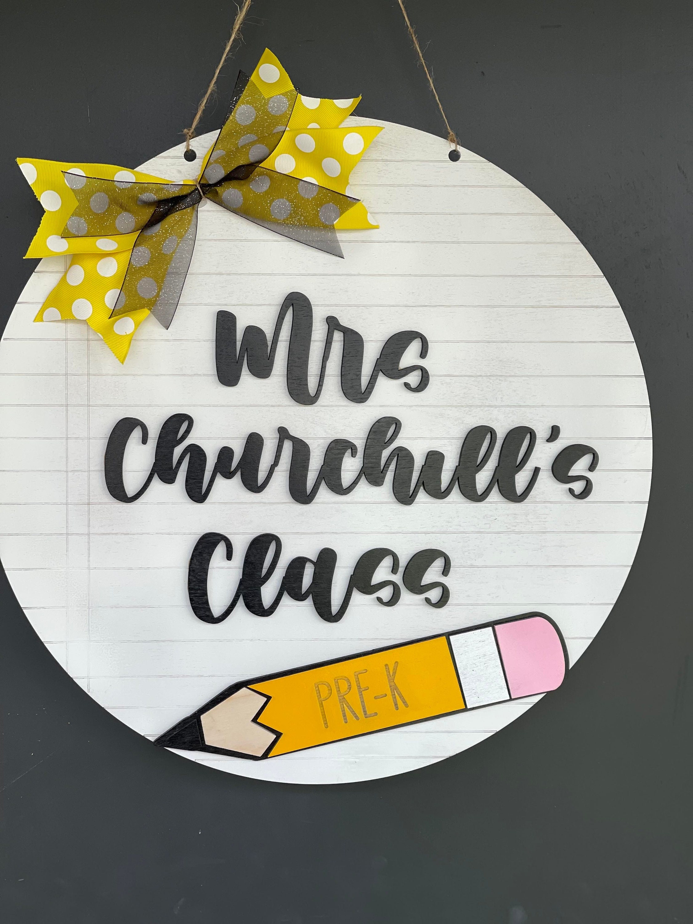 Classroom Door Hanger Personalized Teacher Door Hanger - Etsy