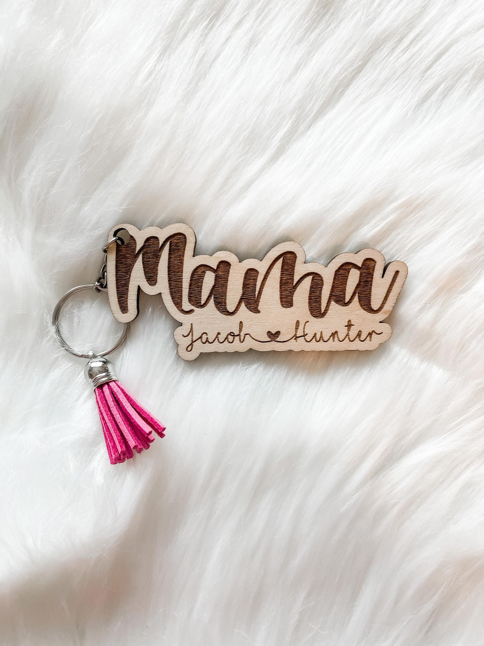 Mama Keychain Mama Keychain With Children's Names Mama - Etsy