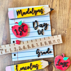 Personalized Back to School Sign, First Day of School Photo Prop ...