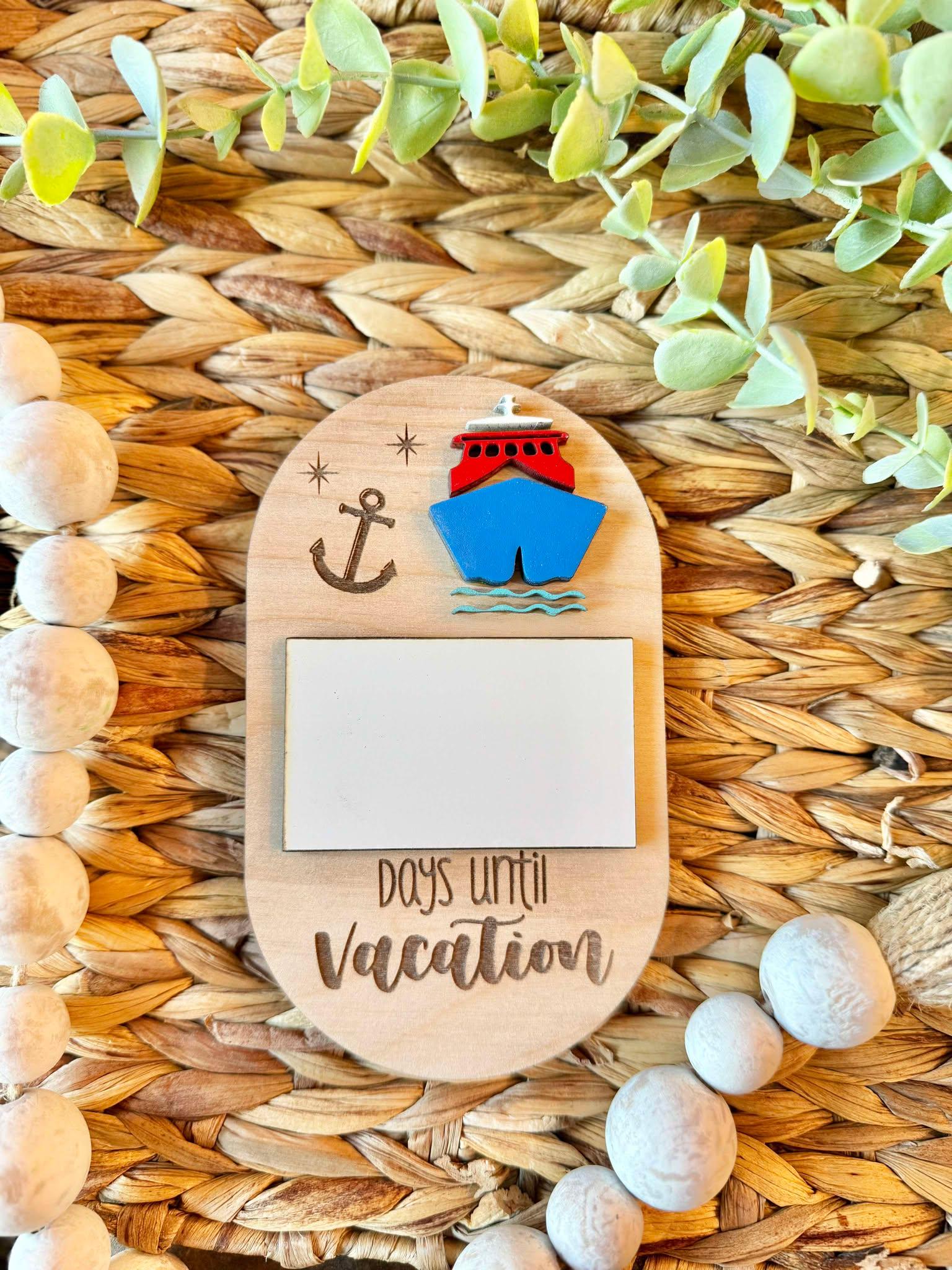 Vacation Countdown Magnet | Magical Vacation Countdown | Dry Erase ...