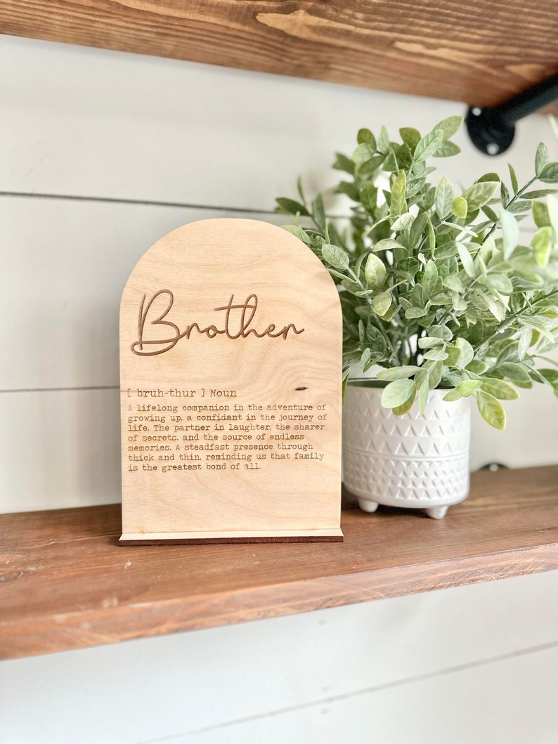 Brother Definition Sign - Gifts for Brothers - Sign for Brother ...