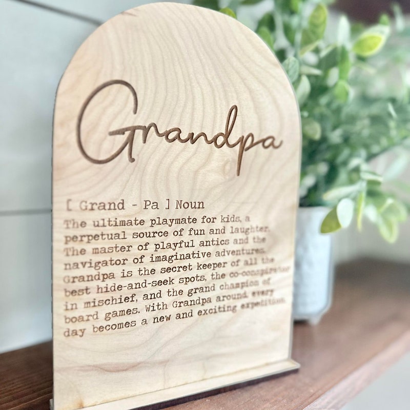 Grandpa Sign - Etsy