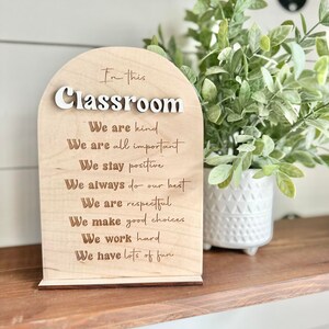 Affirmation Board for Classroom - in Our Classroom Affirmation Sign ...