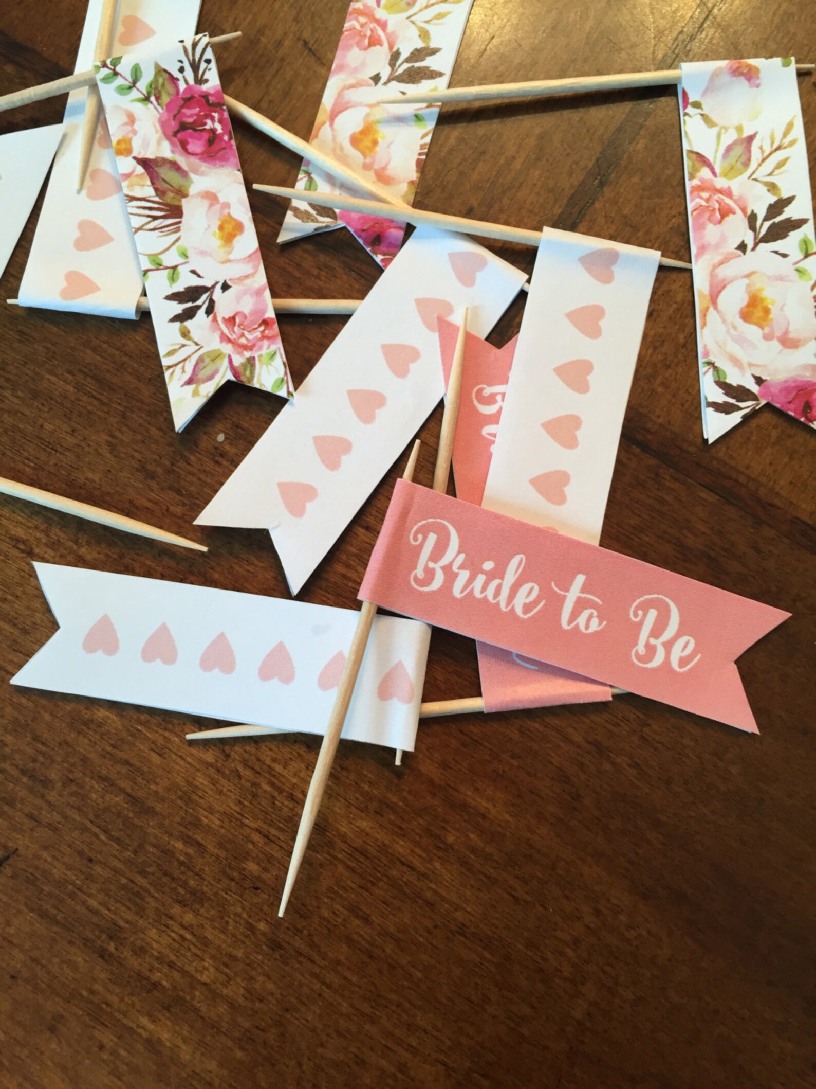 Bride to Be Flags Instant Download Bridal Shower Straw - Etsy
