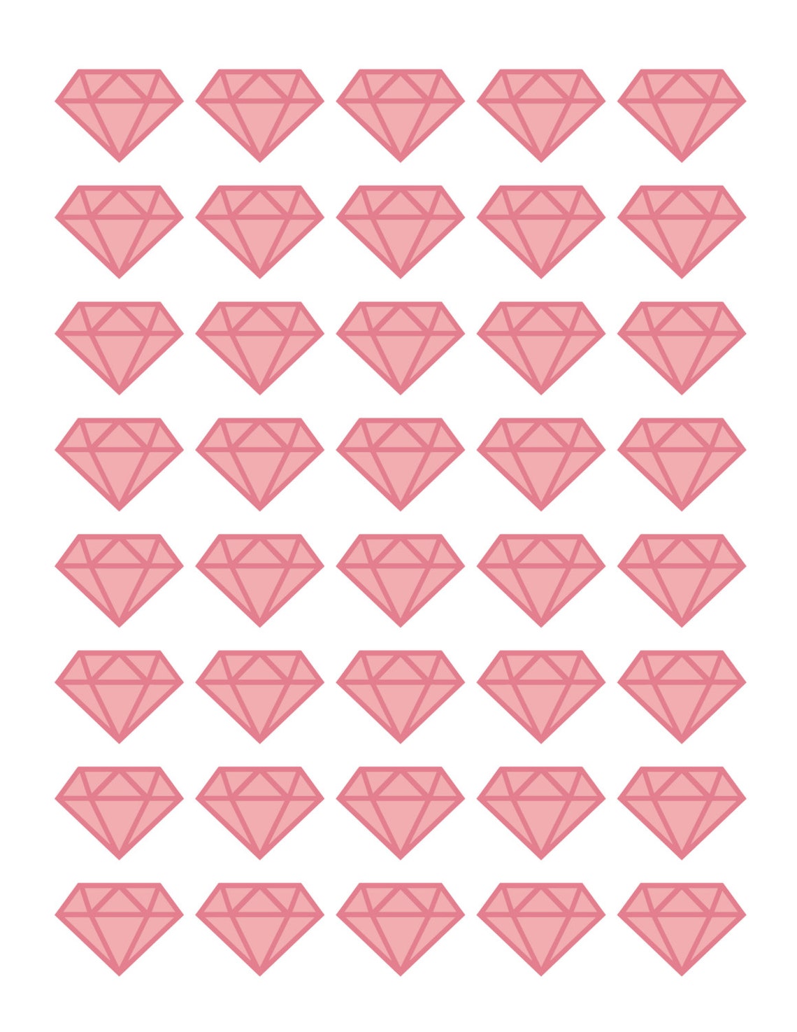 Diamond Ring Cut Outs Diamond Ring Doughnuts Instant - Etsy