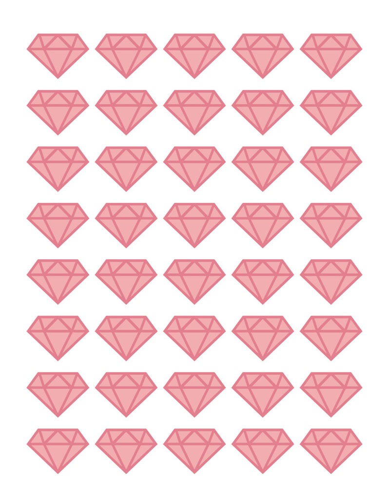 Diamond Ring Cut Outs Diamond Ring Doughnuts Instant - Etsy