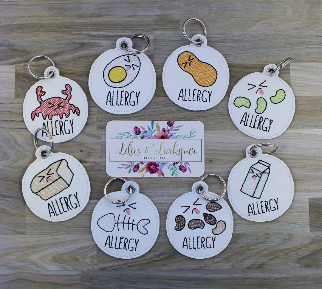 Cute Allergy Keychain - Etsy
