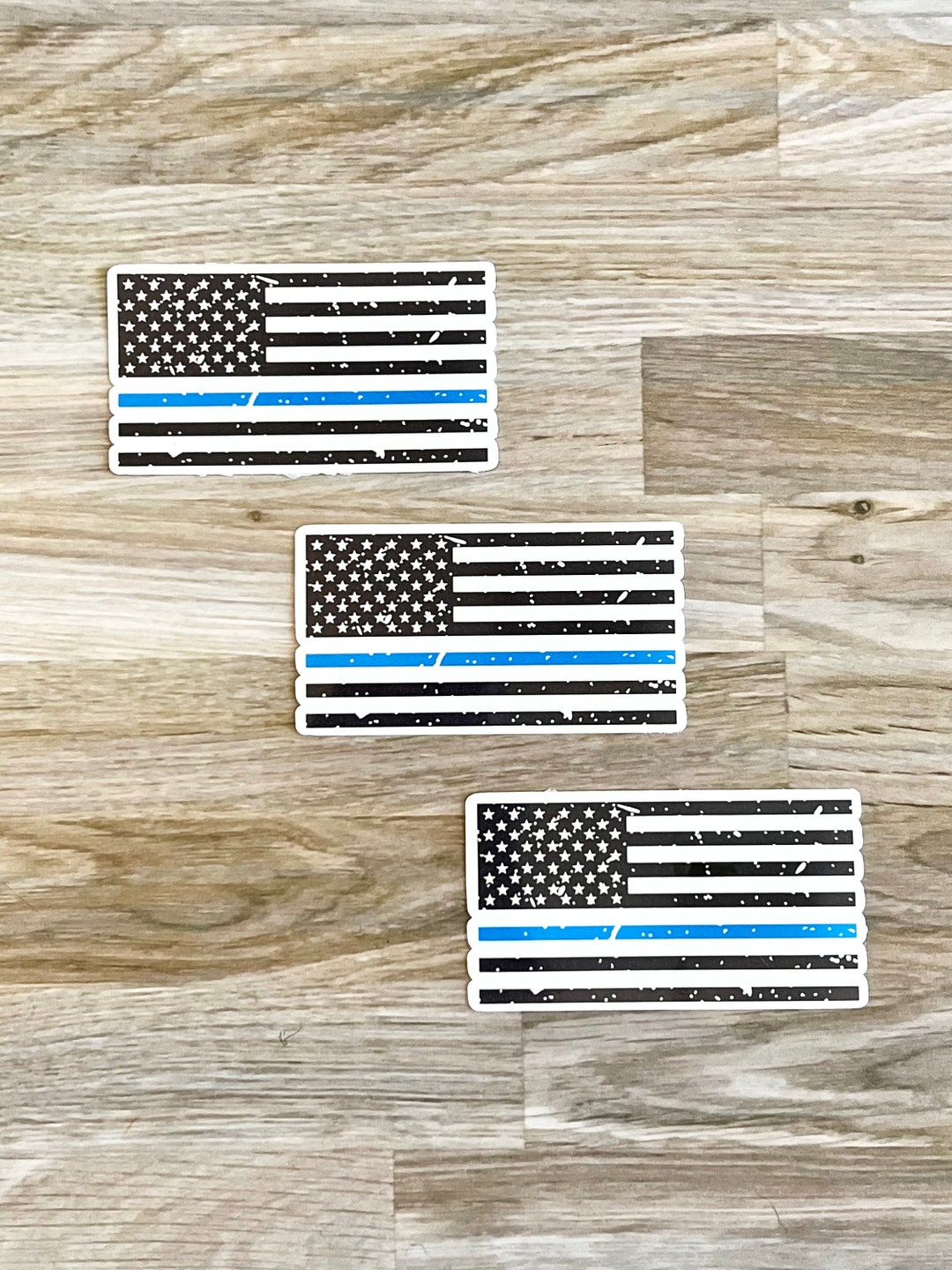 Blue Line Flag Sticker - Etsy