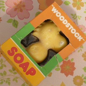 Vintage 1960's Woodstock Charlie Brown Soap Figurine Original Box ...