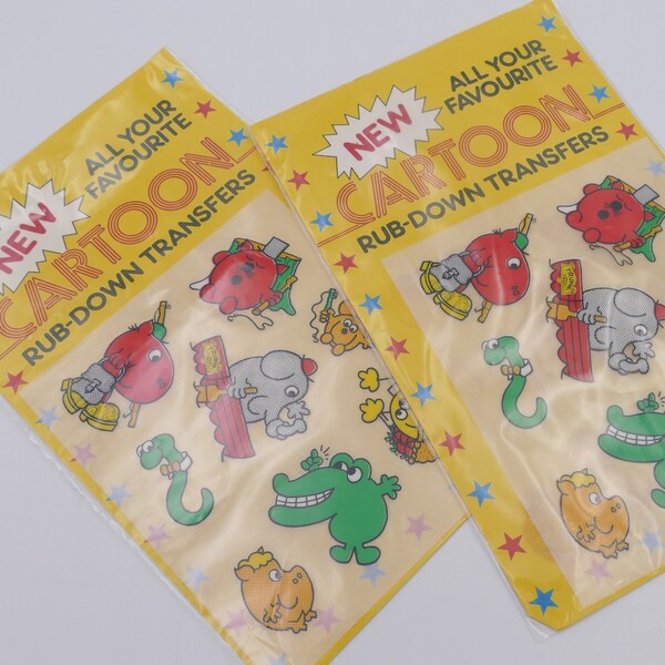 Cartoon Transfers - Etsy