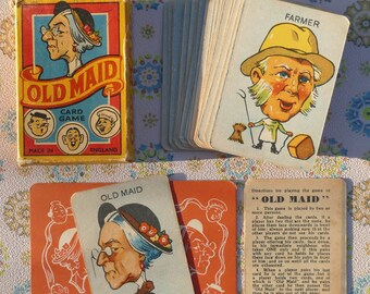 Old Maid Cards - Etsy