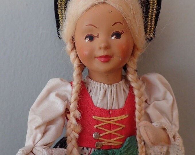 Vintage 1950's Baitz Doll Wachau Austria Folk Traditional Costume - Etsy