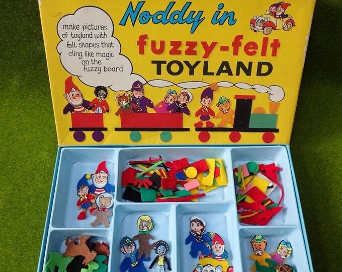 Vintage 1959 Noddy in Fuzzy-felt Toyland Original Box - Etsy
