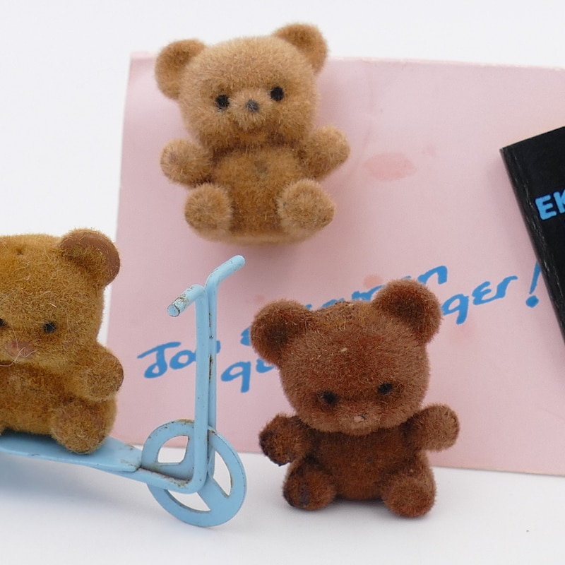 Flocked Bear - Etsy UK
