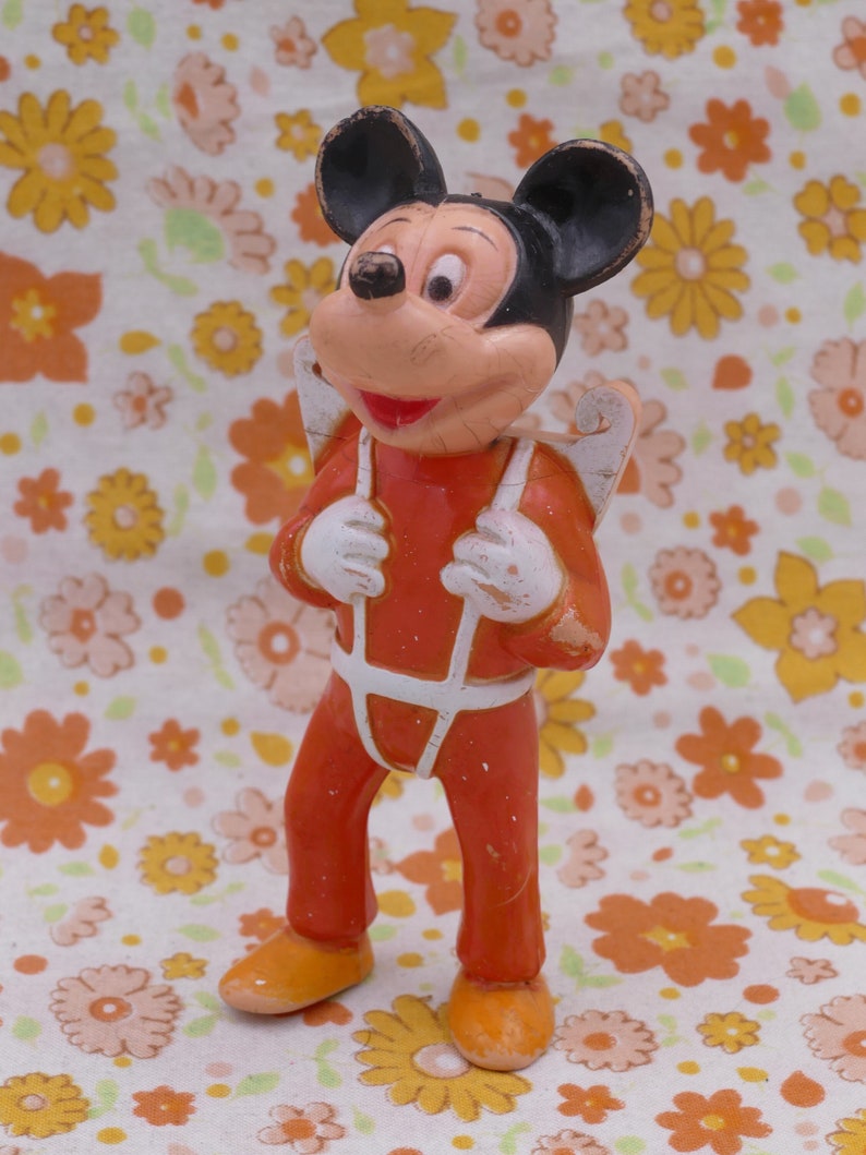 Mickey Mouse Disney Plastic Parachute Figurine Novelty Toy - Etsy