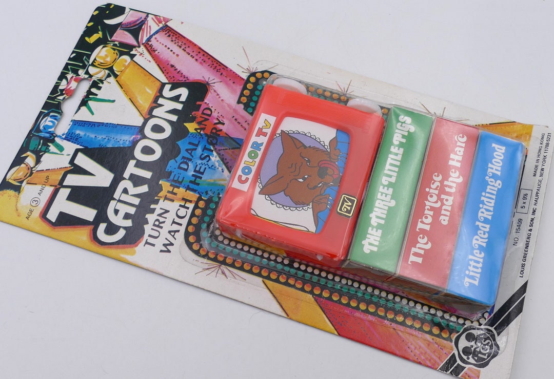 Vintage 1960's TV Cartoons Color TV Novelty Toy Classic Children ...
