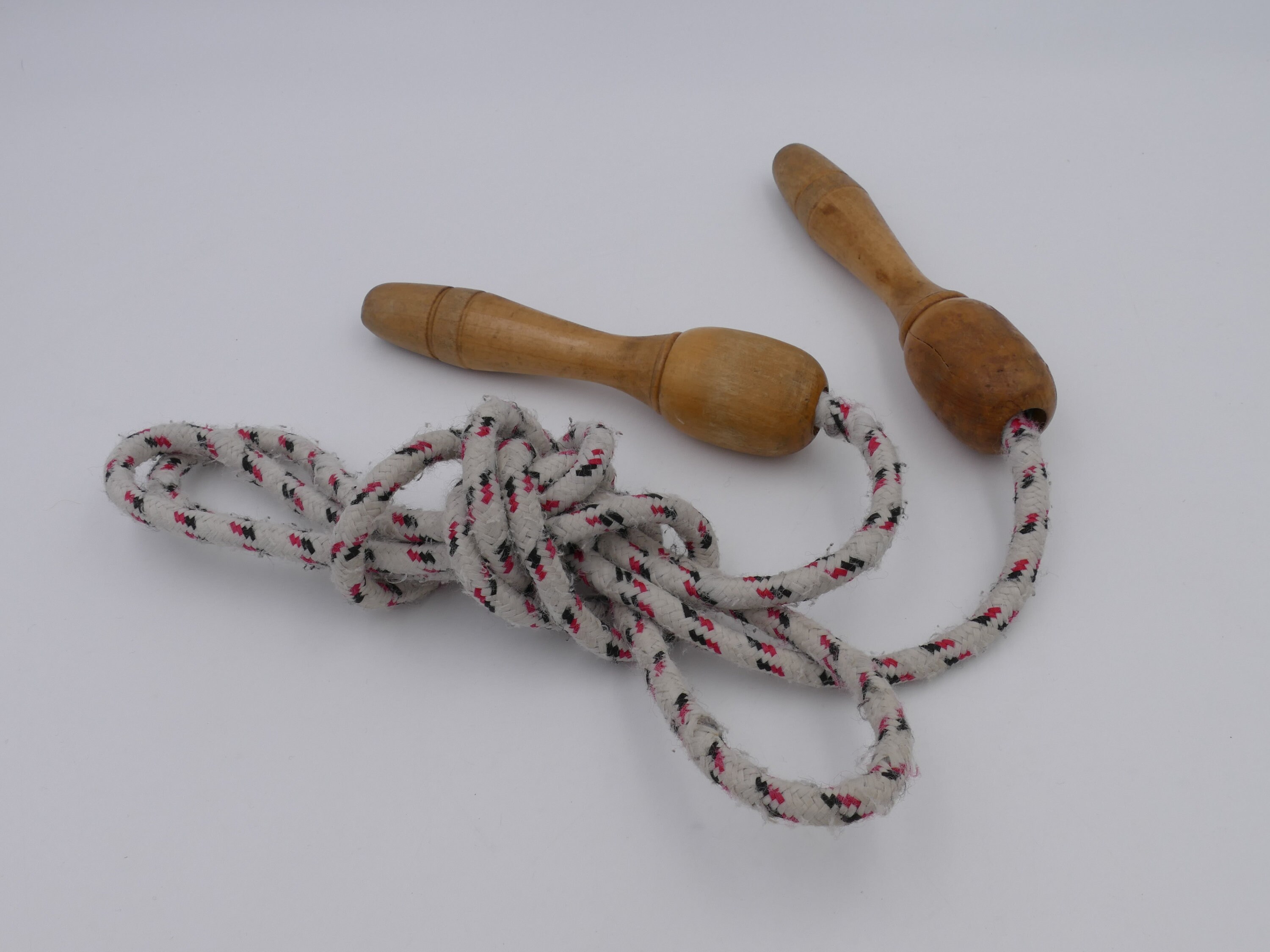 Mid-century French Wooden Handle Braided Skipping Rope - Etsy