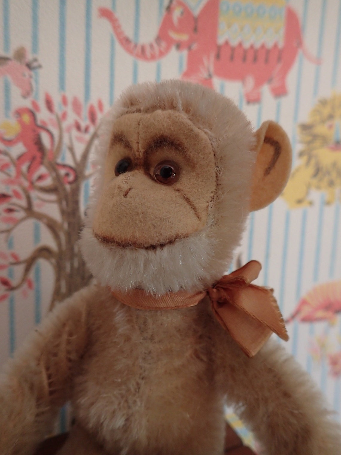 1950's Monkey Mohair Figurine Collectible | Etsy