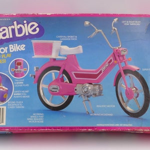 1983 Mattel Barbie Motor Bike Realistic Motor Noise Set #4856 Fashion ...