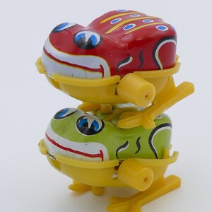 Pair of 1970's Wind-up Tin Litho Novelty Toy Frogs Hong Kong - Etsy