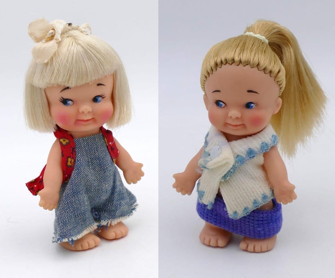 Pair of 1965 Uneeda Pee Wee Dolls Hong Kong - Etsy
