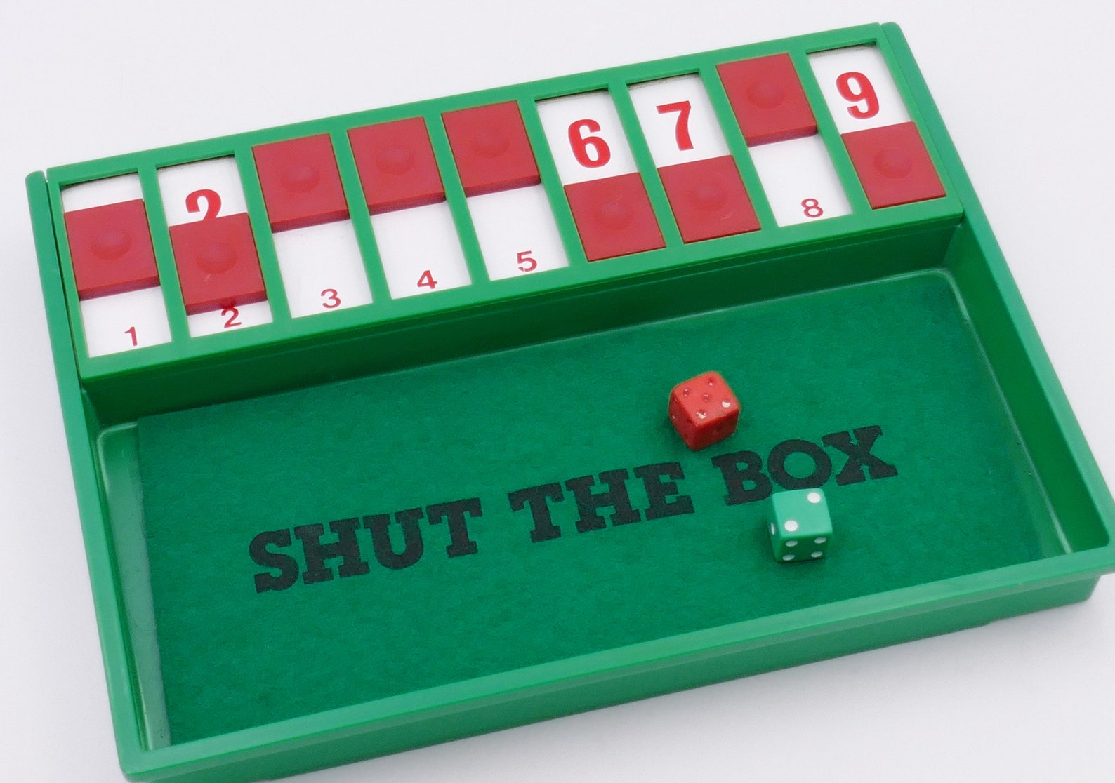 Vintage 1960's Shut the Box Dice Game Canoga Batten Down the Hatches ...