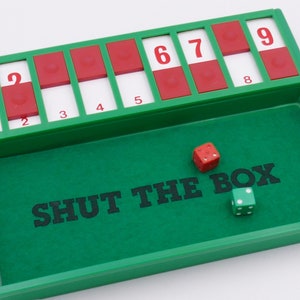 Vintage 1960's Shut the Box Dice Game Canoga Batten Down the Hatches ...
