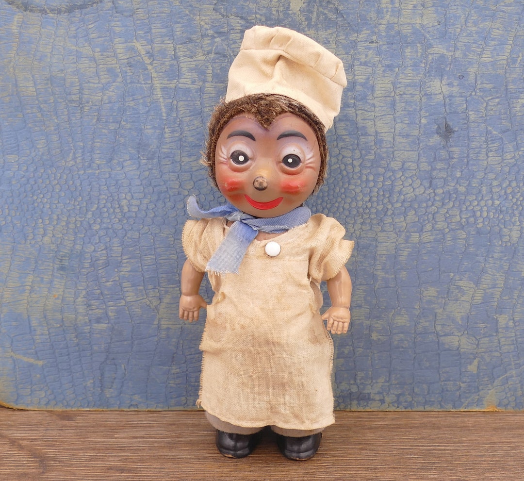 Vintage 1950's Celluloid Fipps Hedgehog Character Doll - Cook - Etsy
