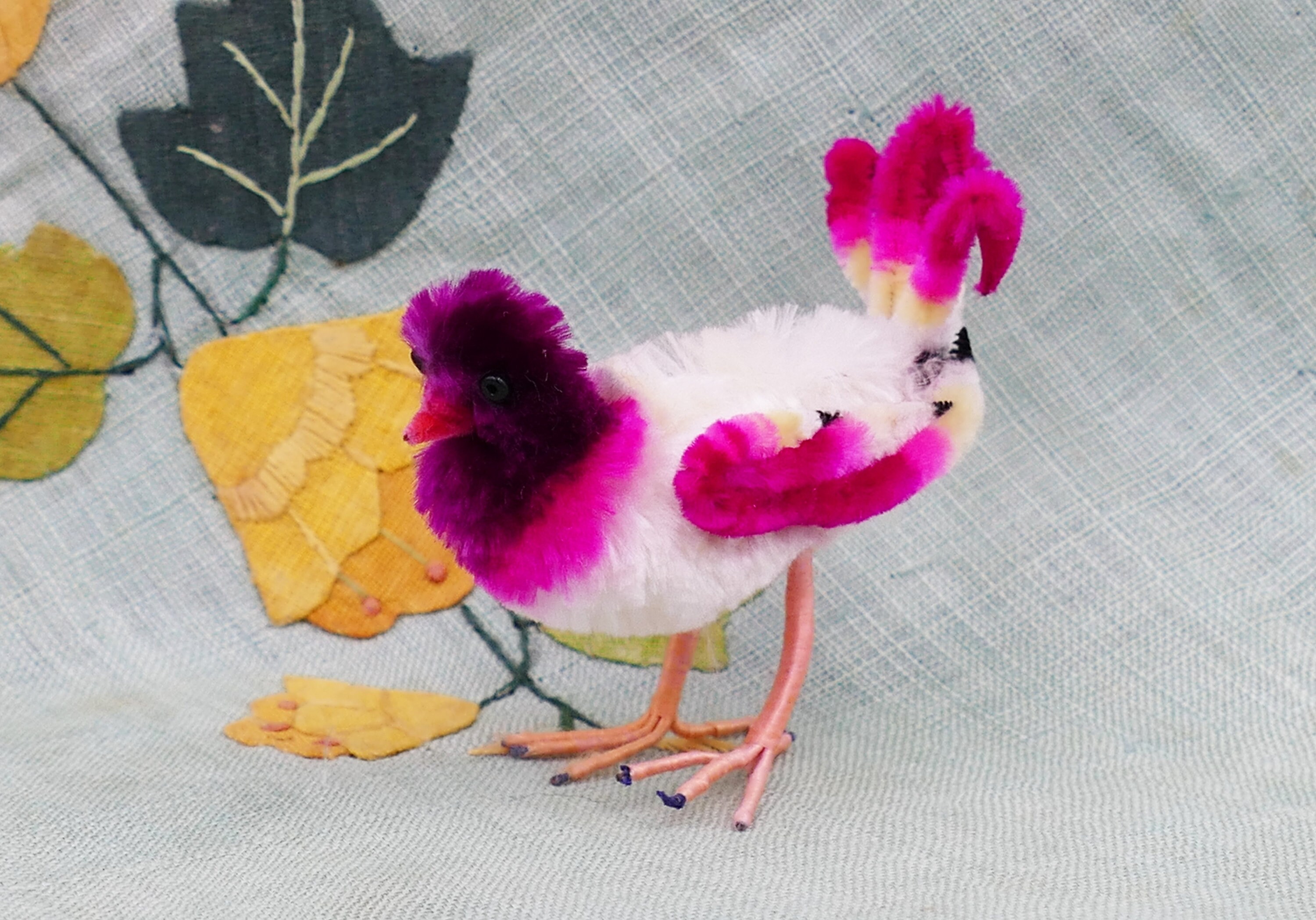 Vintage 1960's Chenille Pipe Cleaner Bird Decoration - Etsy