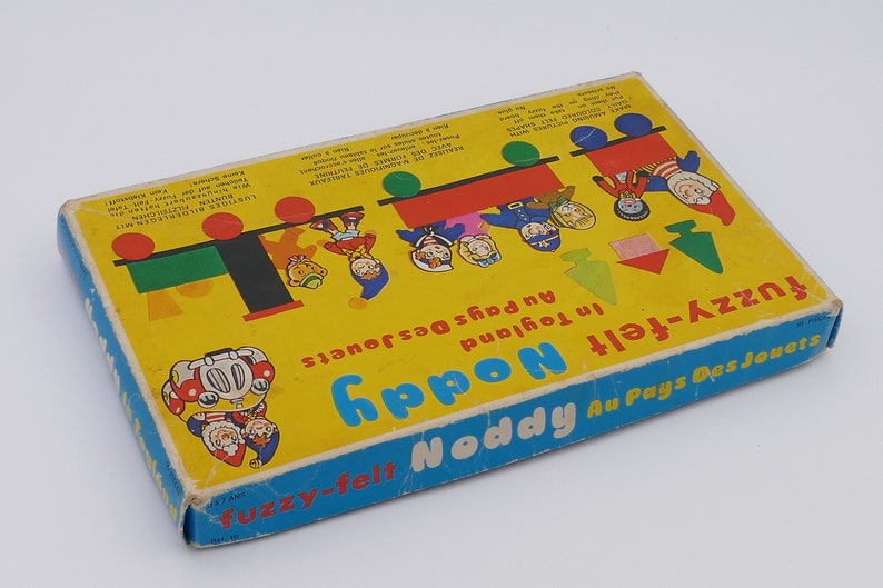 Vintage 1950's Noddy in Toyland Fuzzy Felt Original Box - Etsy