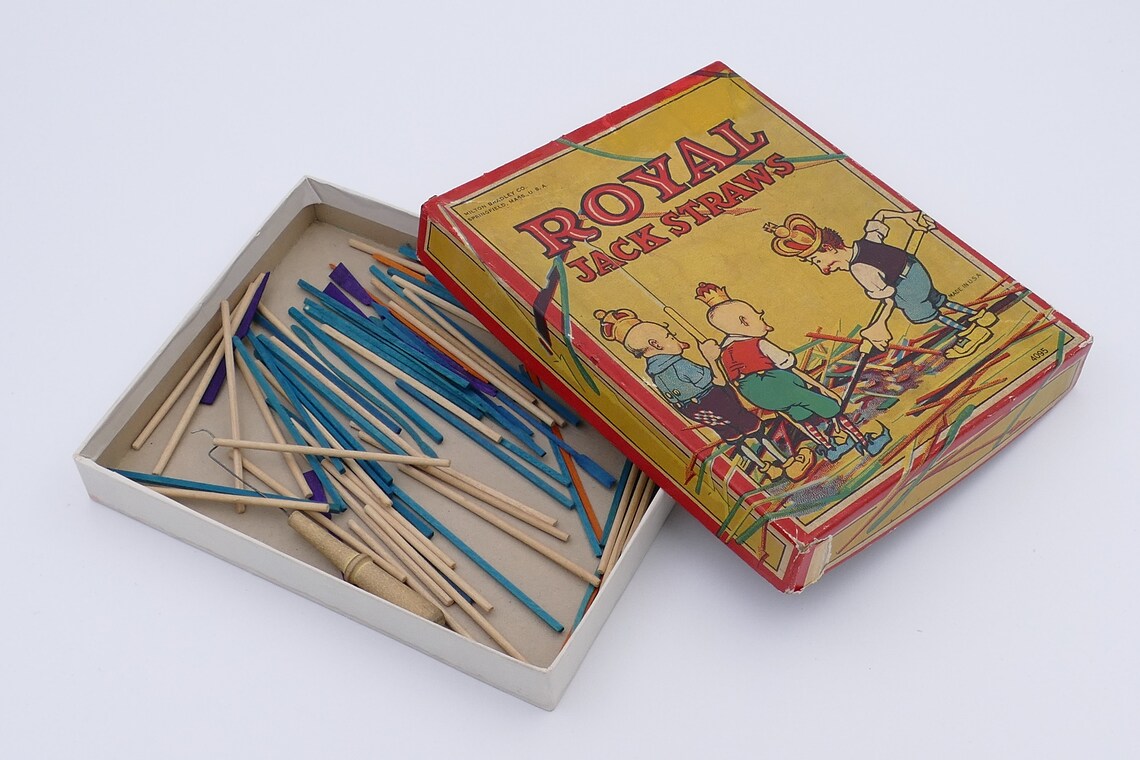 Vintage 1930's Wooden Royal Jack Straws Mikado Pick up Sticks Fiddle ...